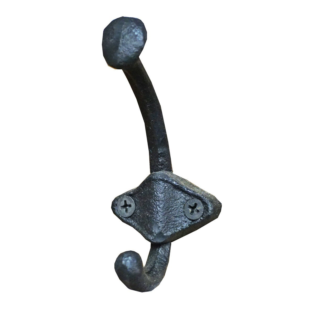 Hook - Diamond Base Black | The Old Tin Shed